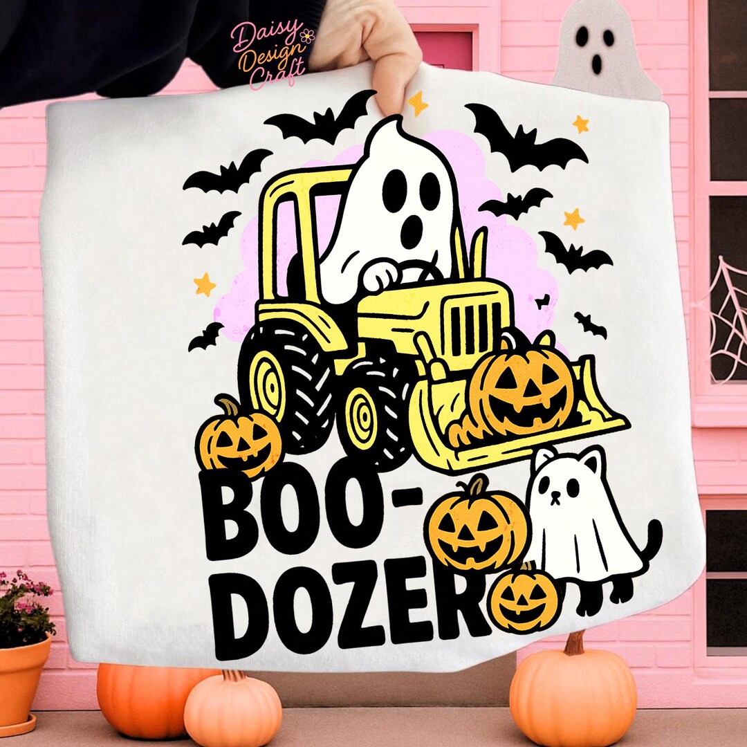 Boo Dozer PNG, Boy Halloween PNG, Halloween Kid T-shirt, Spooky Season ...