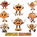 Autumn Clipart Bundle, Autumn Clipart, Fall Clip Art, Pumpkin Clipart ...