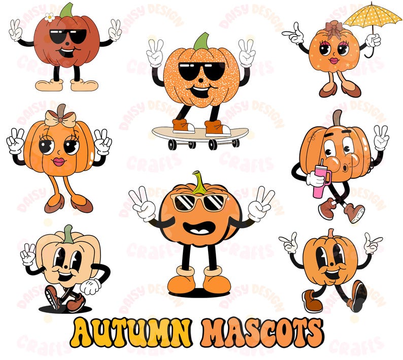 Autumn Clipart Bundle, Autumn Clipart, Fall Clip Art, Pumpkin Clipart ...