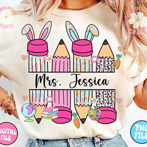 Easter Teacher Png Bundle, Easter Teacher Png, Happy Easter Day Png ...