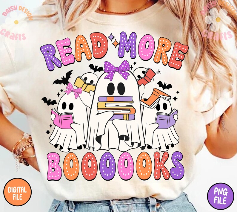 Read More Books Png, Ghost Reading Book Png, Teacher Halloween Png ...