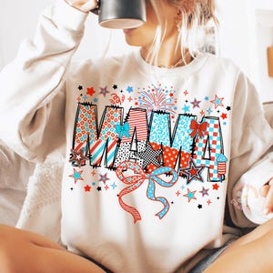 Preppy 4th of July Alphabet Set PNG, American Flag Doodle, Patriotic ...