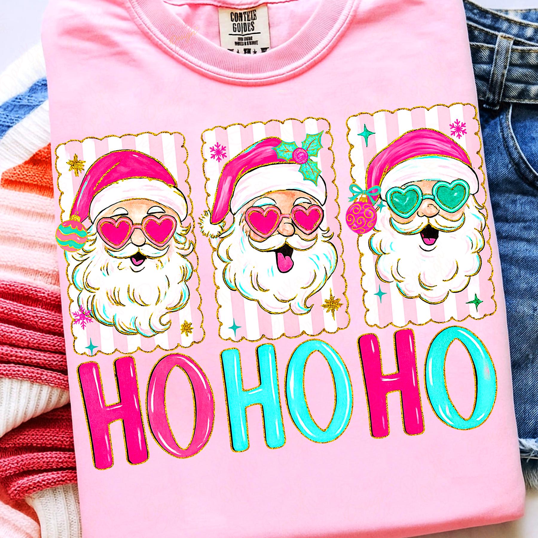 Preppy Pink Christmas PNG Bundle, Merry & Bright PNG, Girly Christmas ...