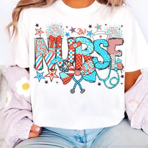 Preppy 4th of July Alphabet Set PNG, American Flag Doodle, Patriotic ...