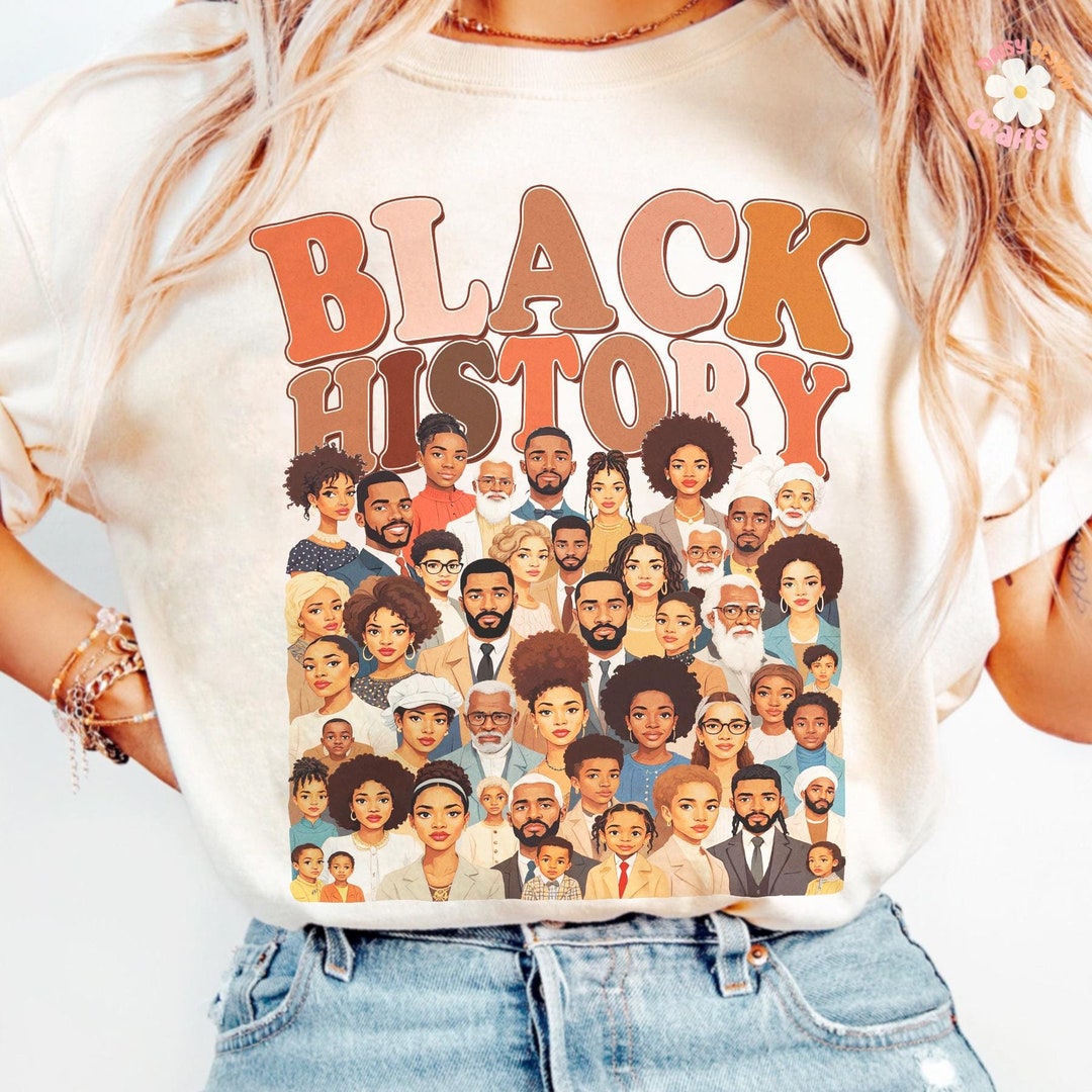 Black History Characters PNG, History Month Png, Black History Shirt ...