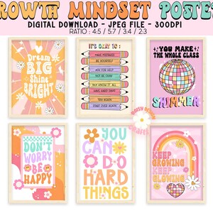 Classroom Decor, Digital Download Classroom Posters, Motivation, Growth ...