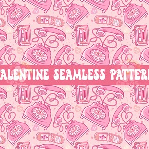 Valentine Day Seamless Pattern, Valentine Hearts Seamless, Valentine ...