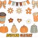Autumn Clipart Bundle, Autumn Clipart, Fall Clip Art, Pumpkin Clipart ...
