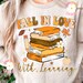 Fall in Love With Learning Svg, Fall Teacher Png, Groovy Fall Svg ...