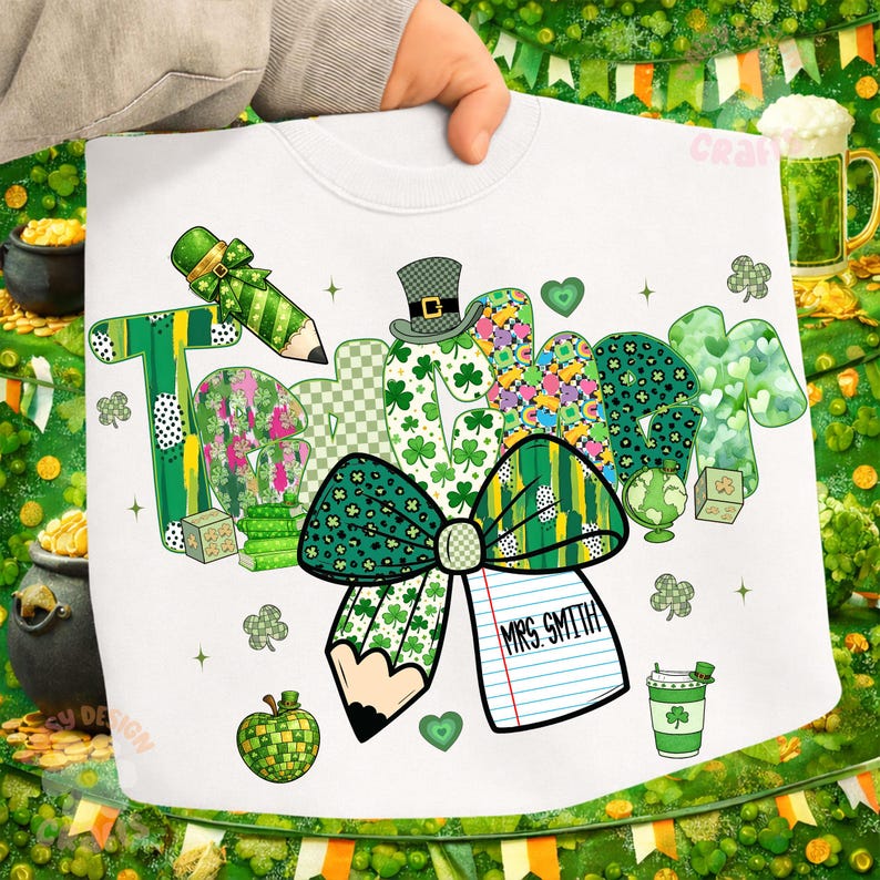St Patrick’s Day Occupation PNG Bundle, Lucky Shamrock Career Shirt ...