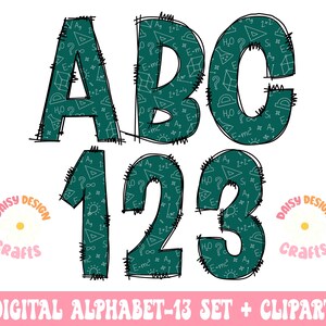 School Teacher Alphabet Png, Teacher Font Png, Alpha Doodle, School ...