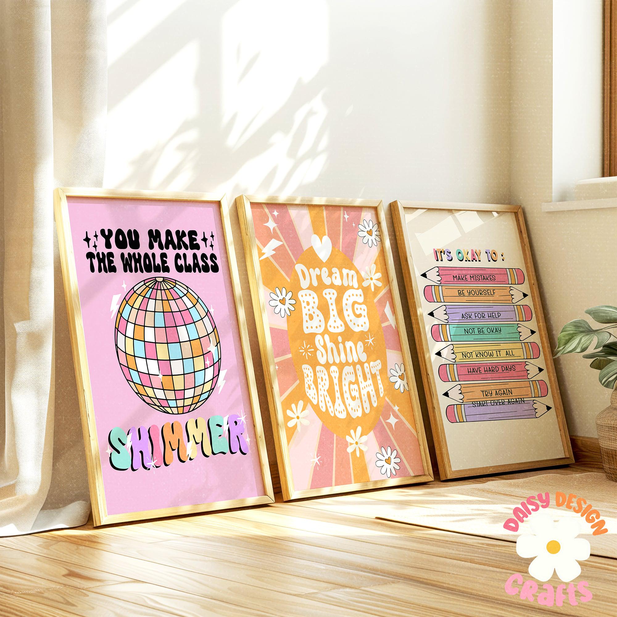 Classroom Decorative Posters, Teacher Wall Decor, Growth Mindset ...