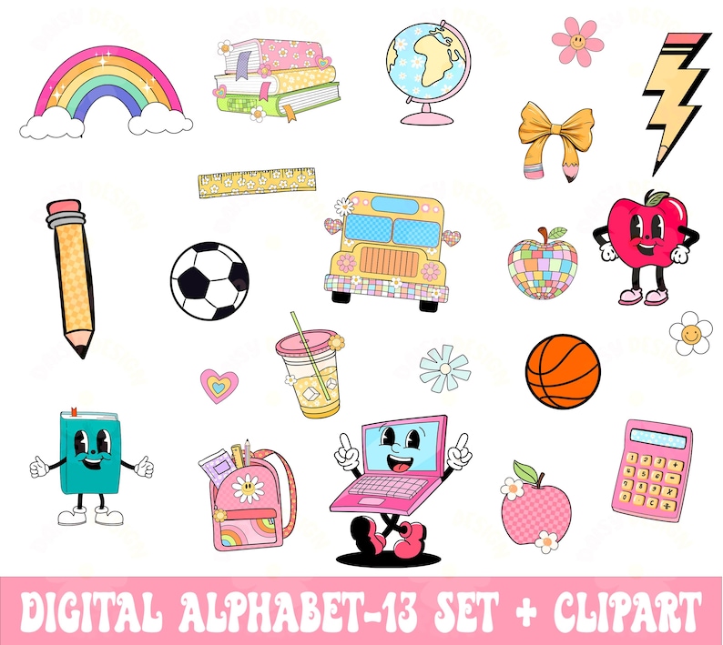 School Teacher Alphabet Png, Teacher Font Png, Alpha Doodle, School ...