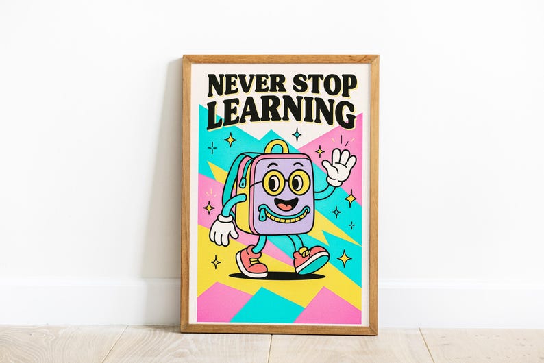 Retro Classroom Poster Set - Retro Characters Posters, Classroom Decor ...