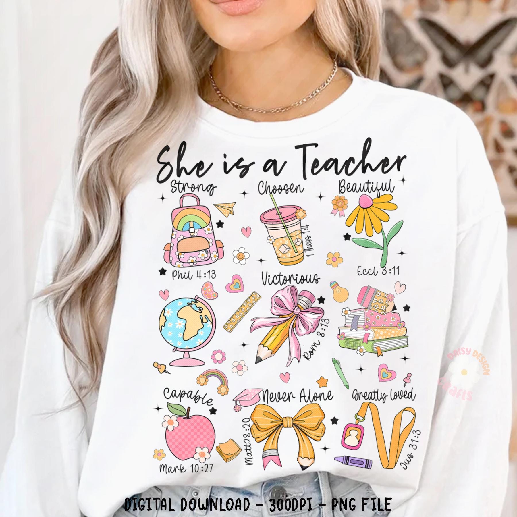 She is Teacher PNG, Teacher Mom Png, Christian Teacher Png, Retro ...