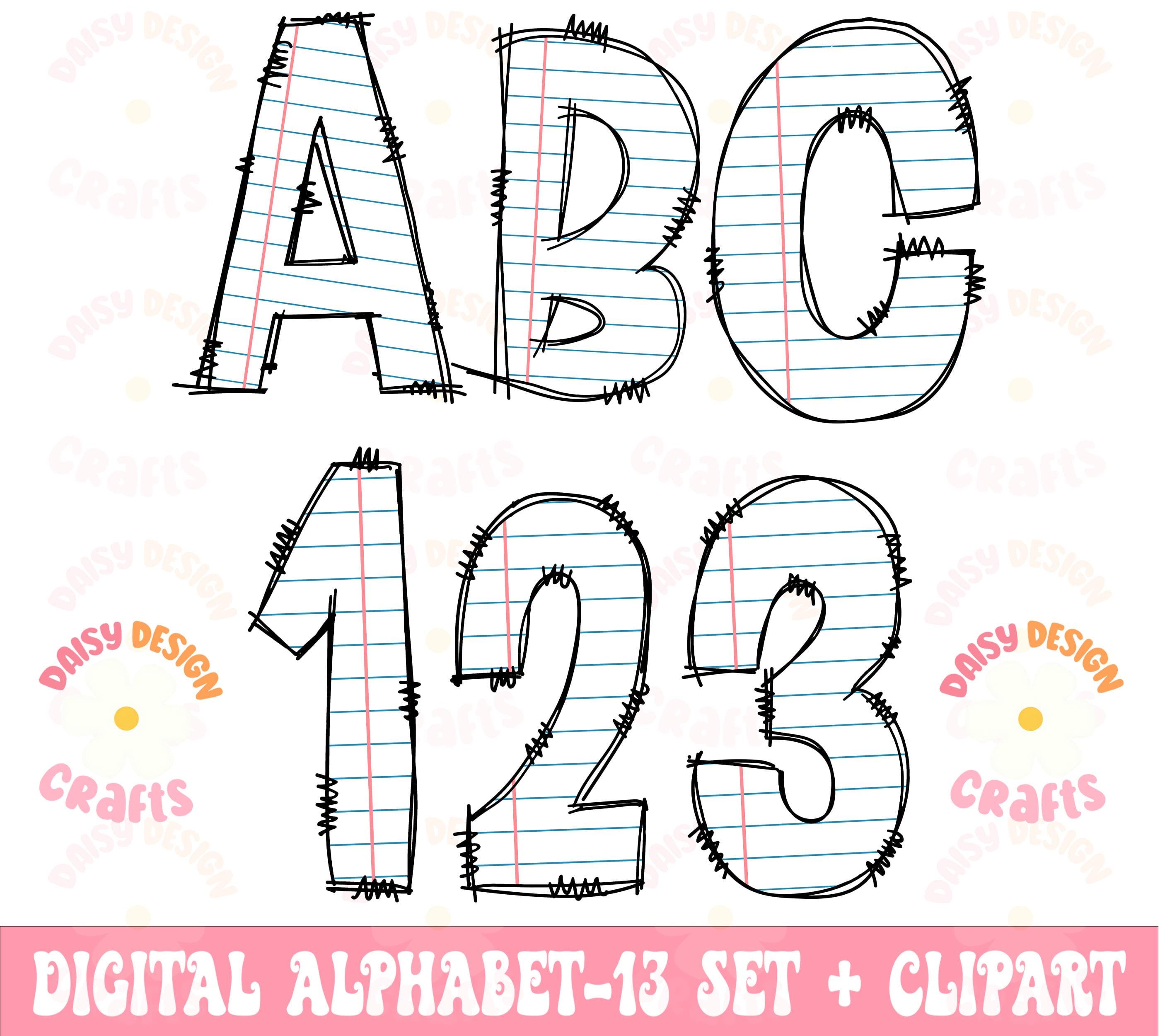 School Teacher Alphabet Png, Teacher Font Png, Alpha Doodle, School ...