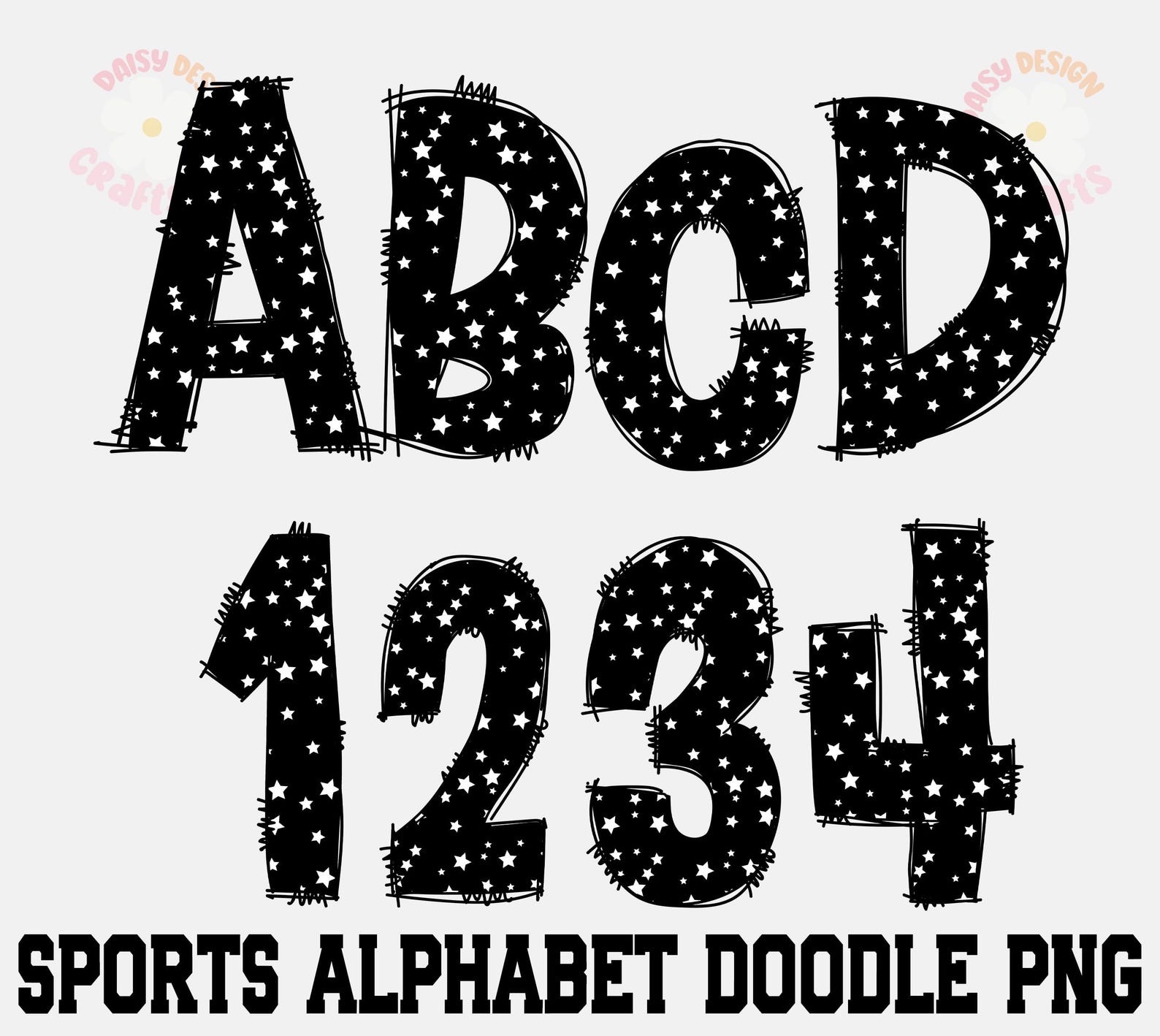 Spirit Team Alphabet Png, , Sports Alphabet Png Bundle, Doodle Letter ...