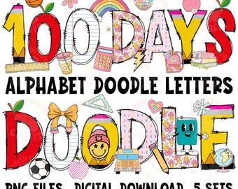Retro Varsity Alphabet Png, School Doodle Png, School Clipart Png ...