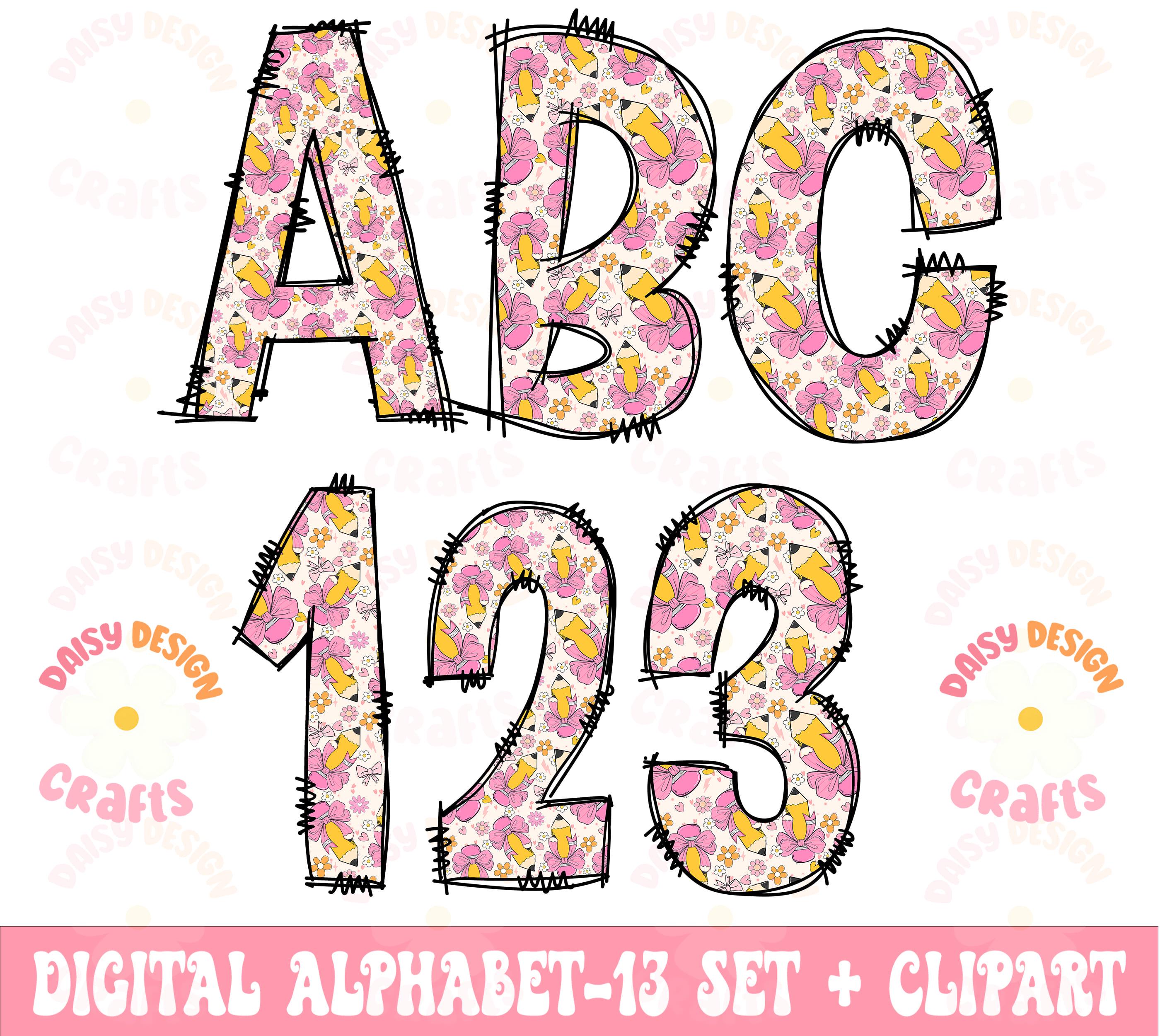 School Teacher Alphabet Png, Teacher Font Png, Alpha Doodle, School ...