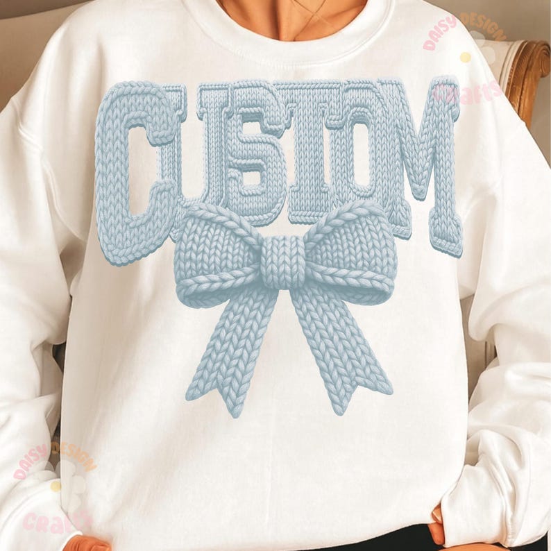 Crochet Bow PNG, 3D Knitted Rope, Coquette Sublimation (digital ...