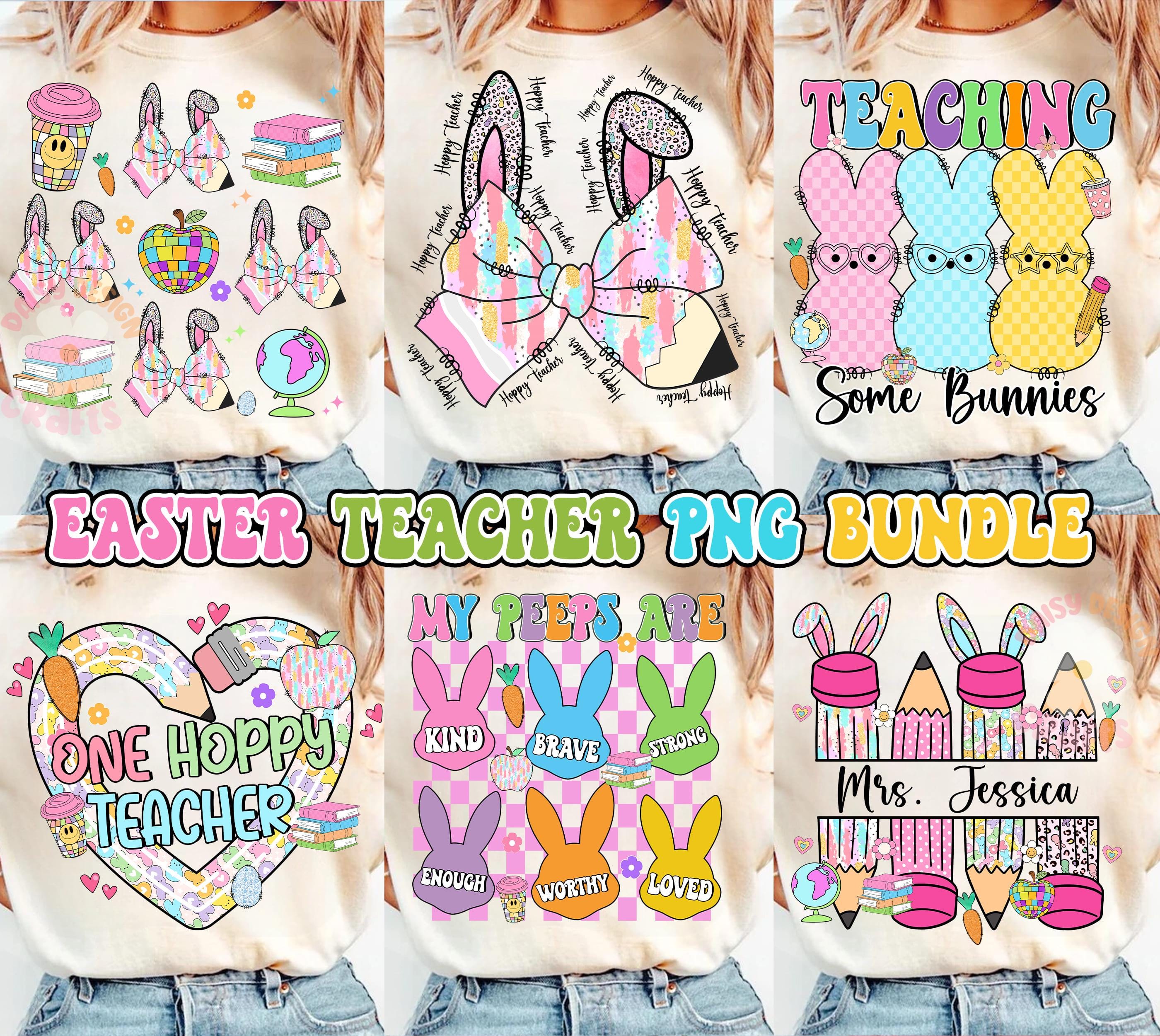 Easter Teacher Png Bundle, Easter Teacher Png, Happy Easter Day Png ...