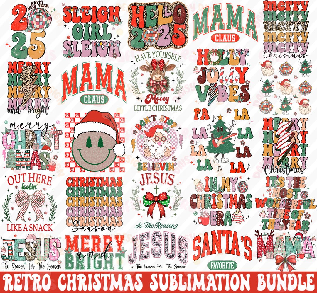 Christmas Bundle Png, Merry Christmas Png, Christmas Png, Western PNG ...