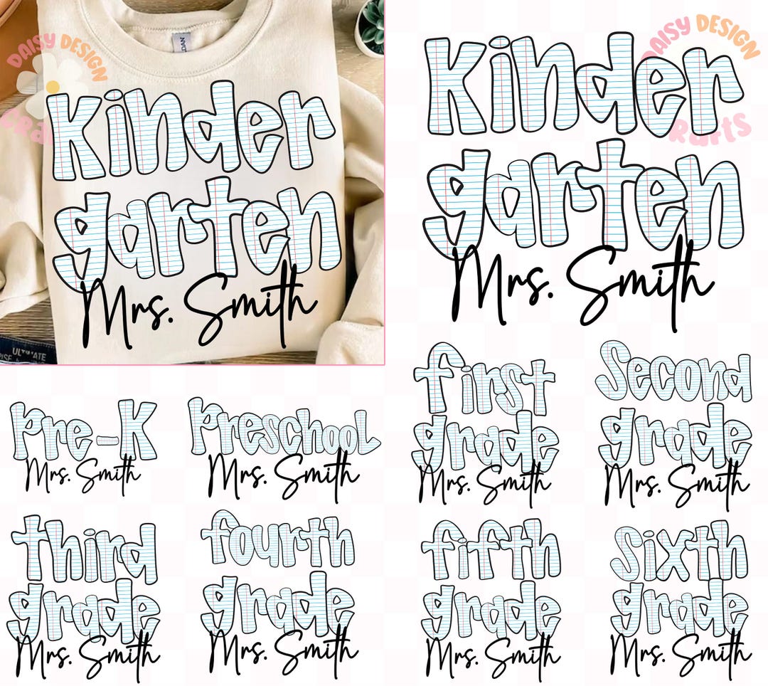 Preppy Back to School Png Bundle, Teacher Coquette Pencil Png, Groovy ...