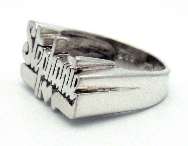 Stephanie Name Ring in Sterling Silver - Etsy