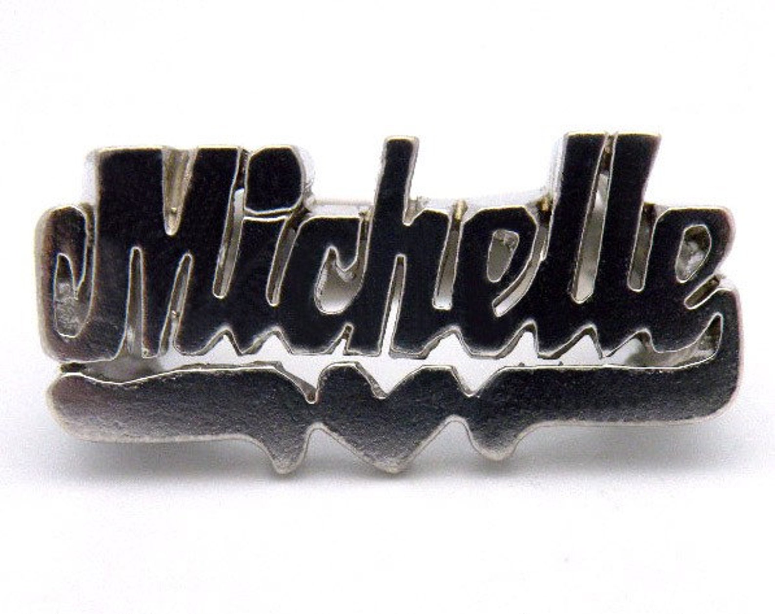 Michelle Name Ring in Sterling Silver - Etsy