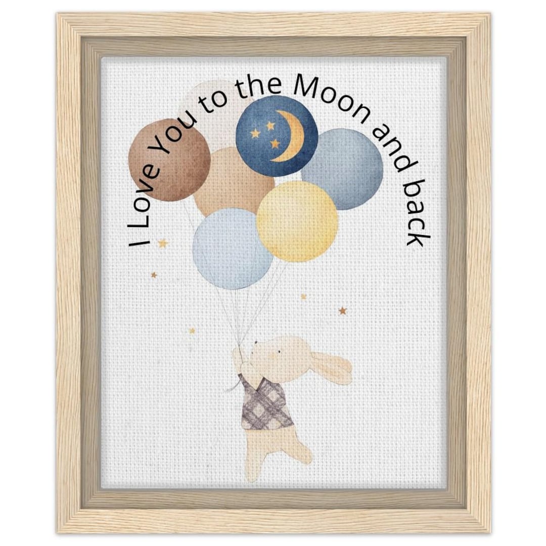 Framed Children's Loving Wall Art Custom Canvas Prints for Nursery ...