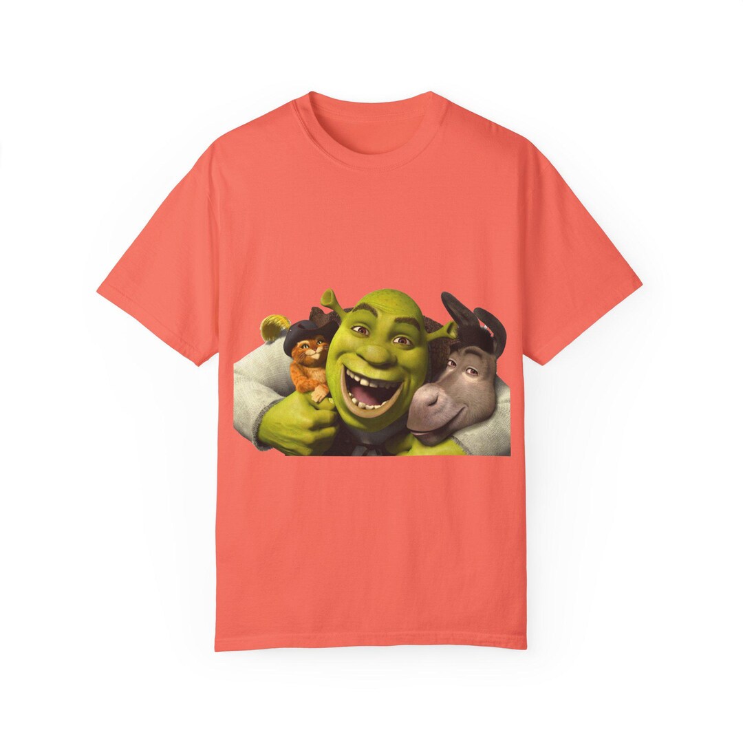 Shrek-themed Unisex Garment-dyed T-shirt, Fun Casual Wear, Gifts for ...