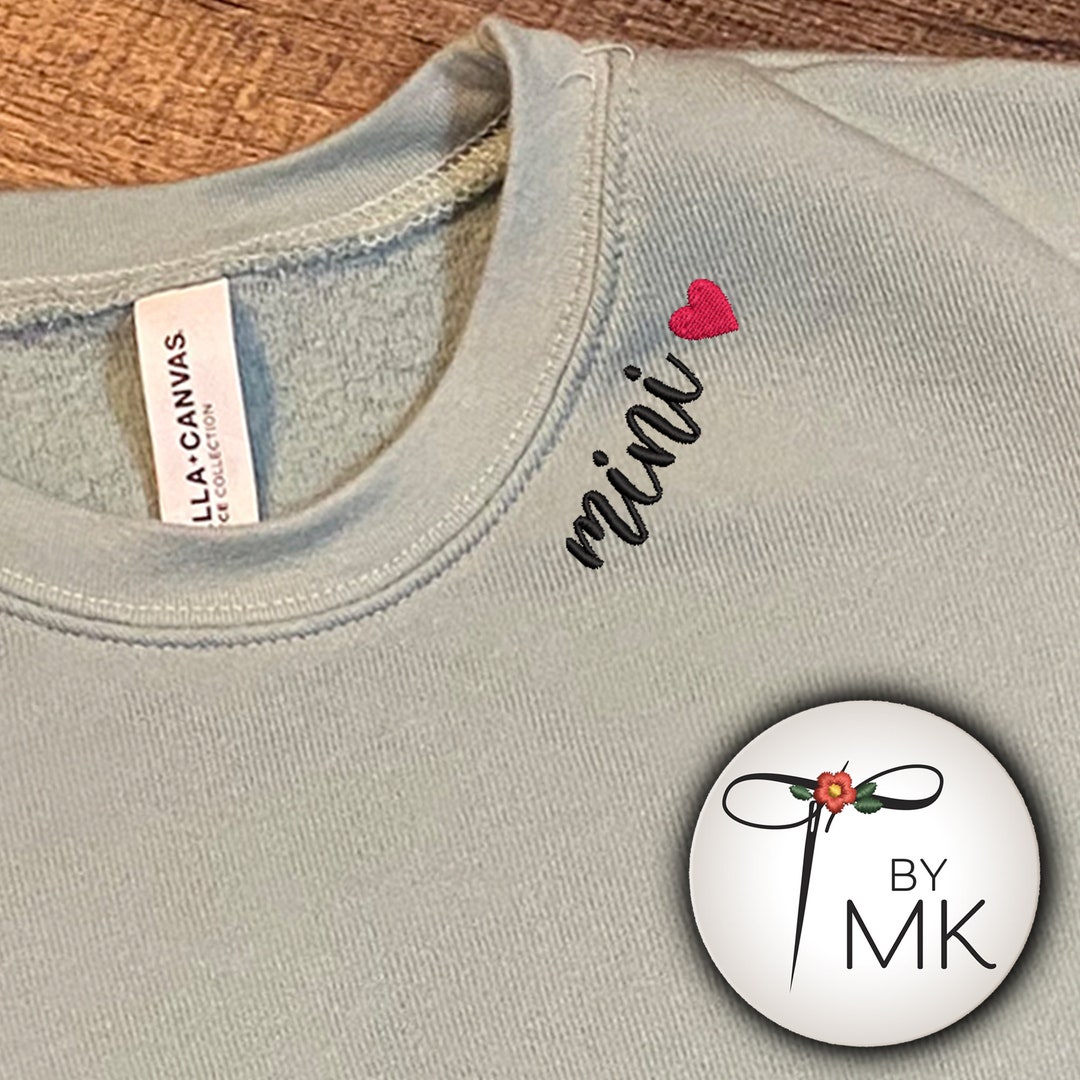 Embroidery Pattern - Mini - Curved Neckline Text - Curved Words on ...