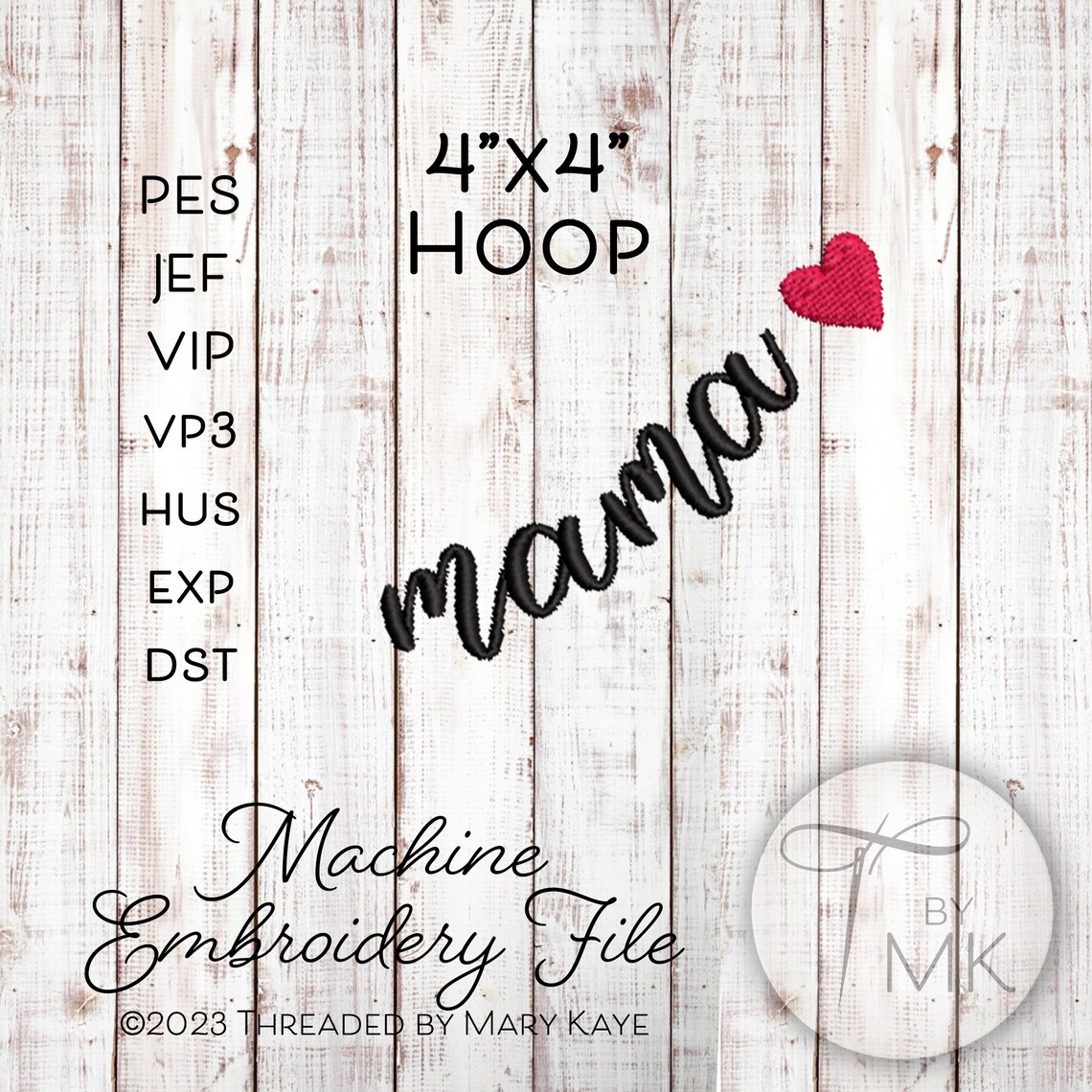 Embroidery Pattern Mama Curved Neckline Text Curved - Etsy