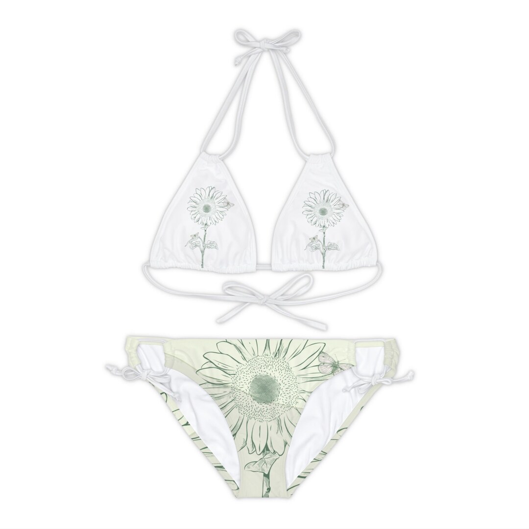 Strappy nature Bikini Set - Etsy