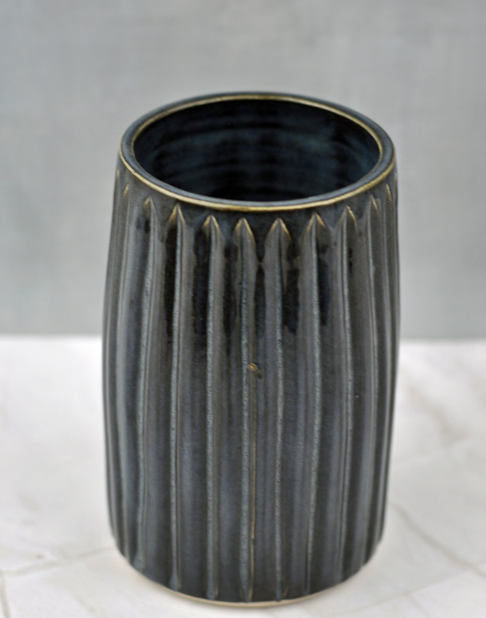 Fluted Vase - Etsy