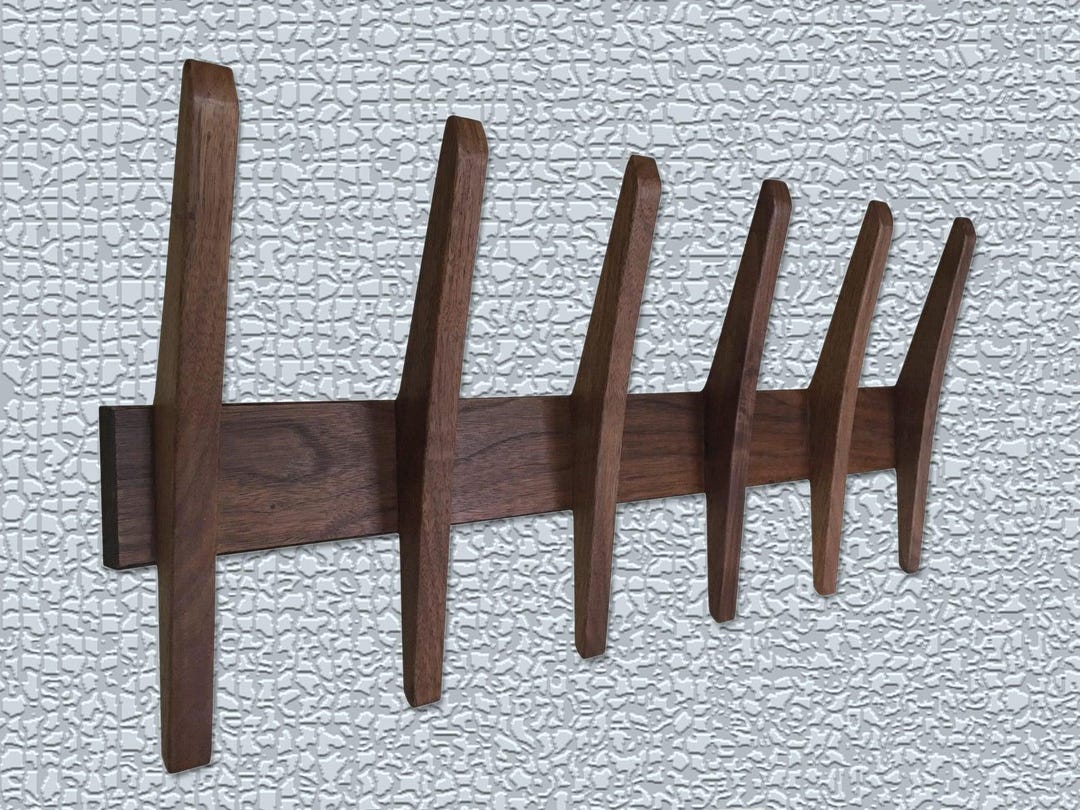 Mid Century Modern Coat Rack, Entryway Storage, Housewarming Gift Idea ...