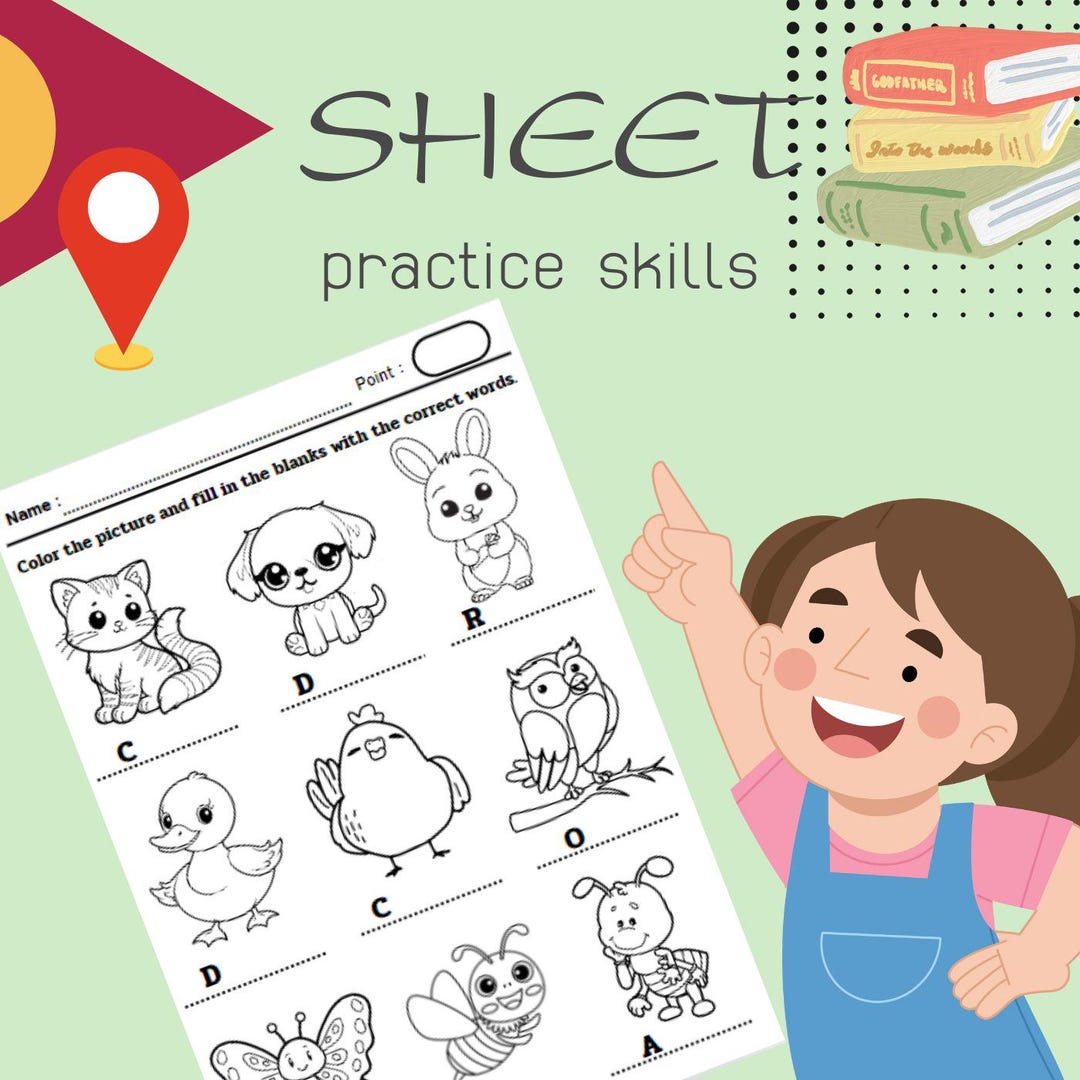 Sheets for Children to Practice Skills to Promote Creativity and ...