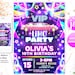 Limo Party Birthday Invitation, Girl VIP Limousine Birthday Invite ...