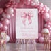 Editable Pink Bow Welcome Sign, Bow Welcome Sign Girl Baby Shower ...