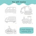 Printable Vehicle Dot Marker Worksheets: Fine Motor Skills Activity ...