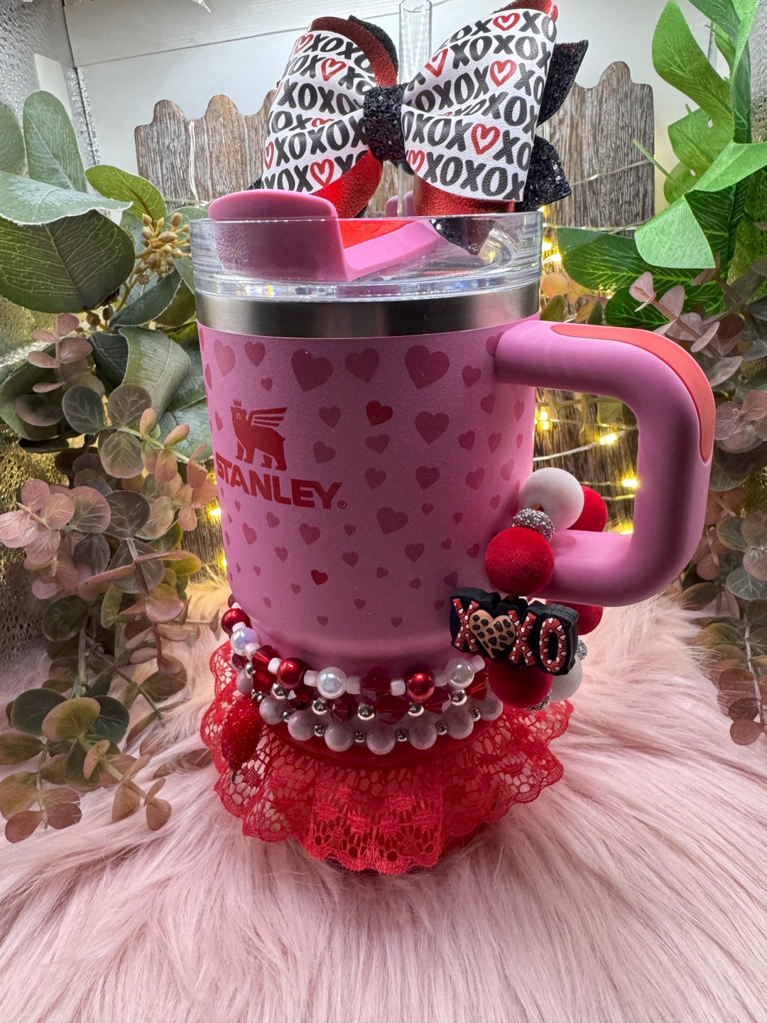 Valentines Day Bracelet Stack, Tutu and Handle Ring - Etsy