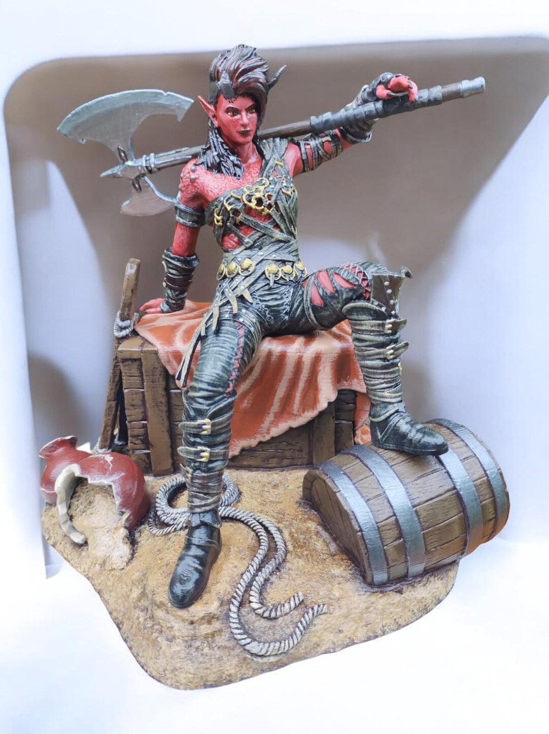 Karlach 3D Figure, Airbrushed Figure, 3D Printed Fanart, RPG ...