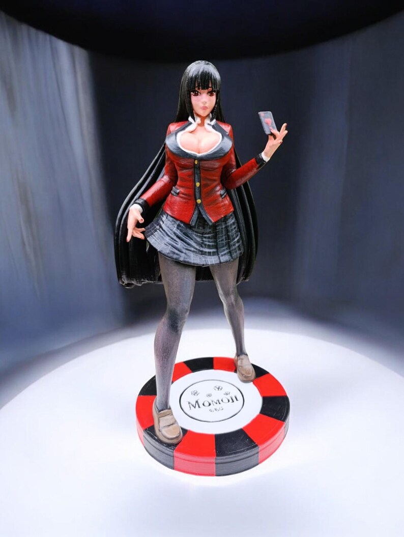 Yumeko Jabami Figure, 3D Printed Fanart, Airbrush Painted, Action ...