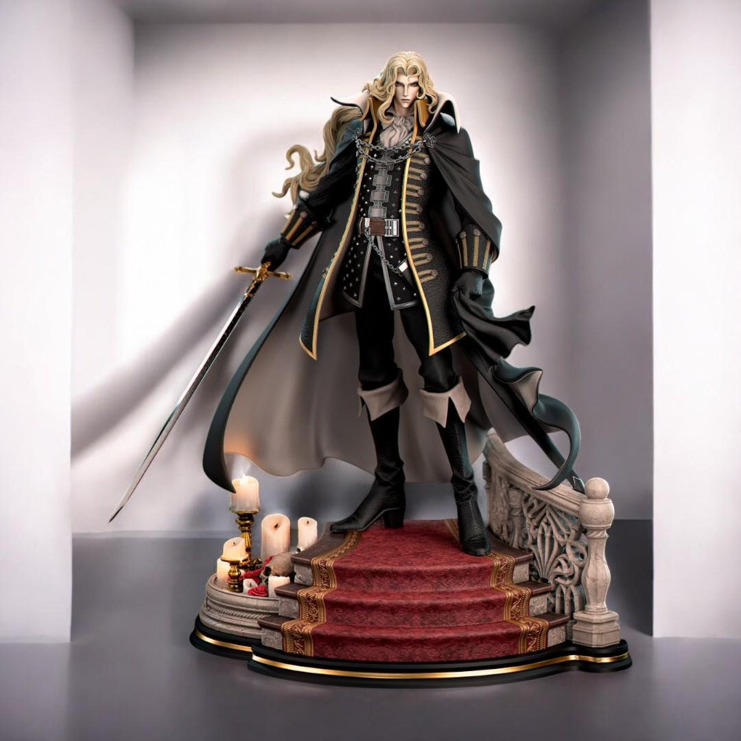 Alucard Figure Fanart 3D Print Airbrushed Painted Collectible Character ...