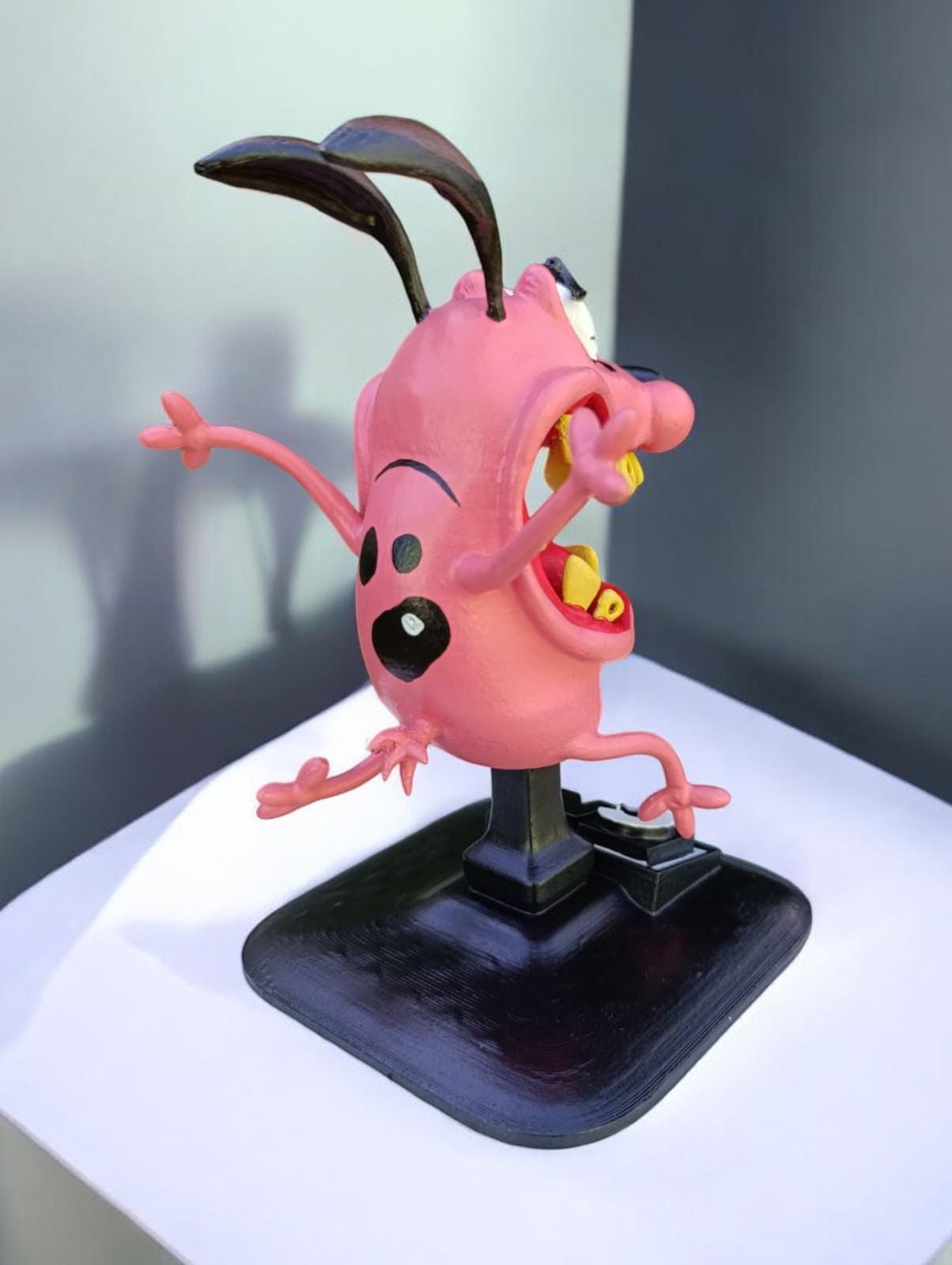 Courage the Cowardly Dog Figure, 3D Print Fanart, Airbrush Painted ...