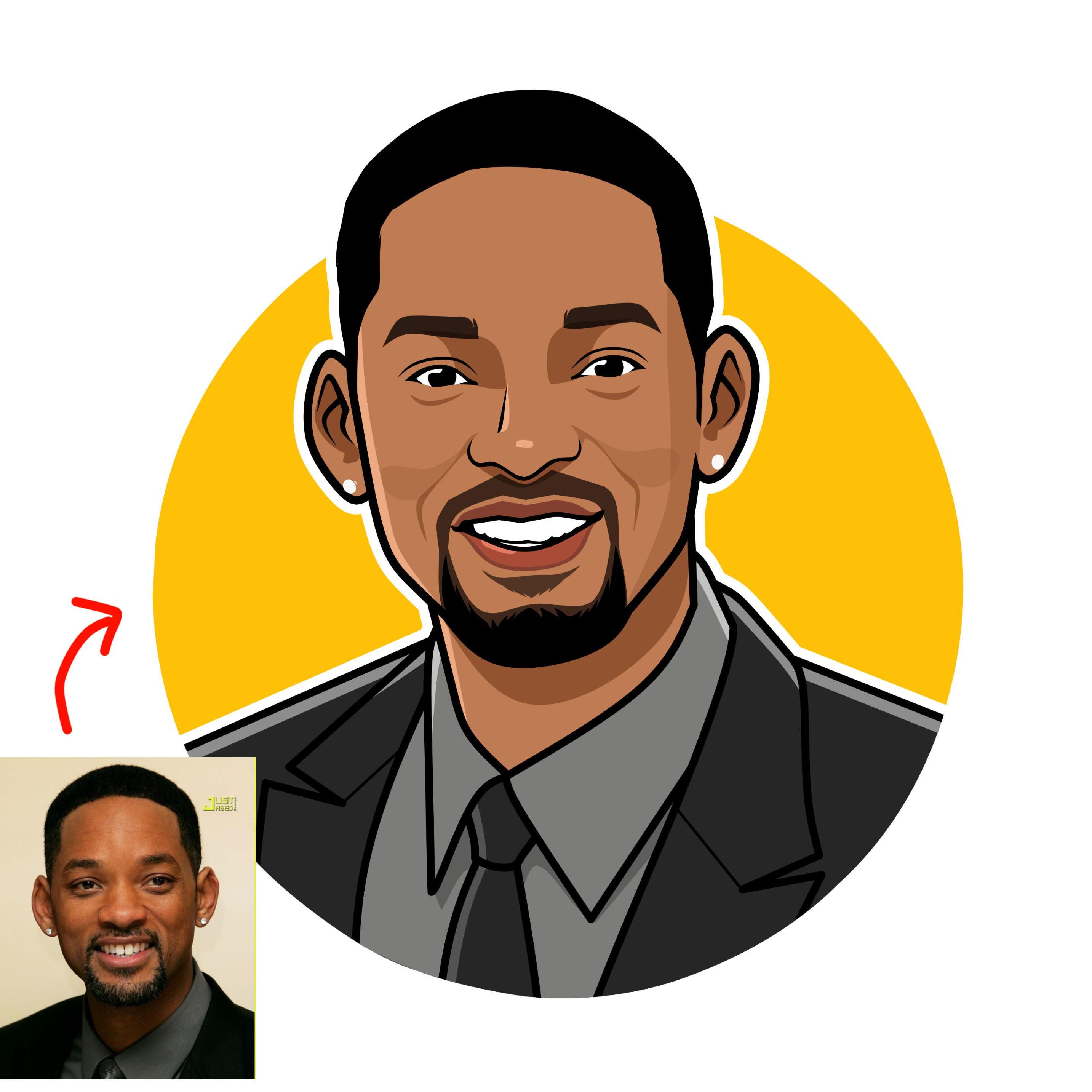 Custom Cartoon Caricature Avatar Personalized Digital Portrait for ...