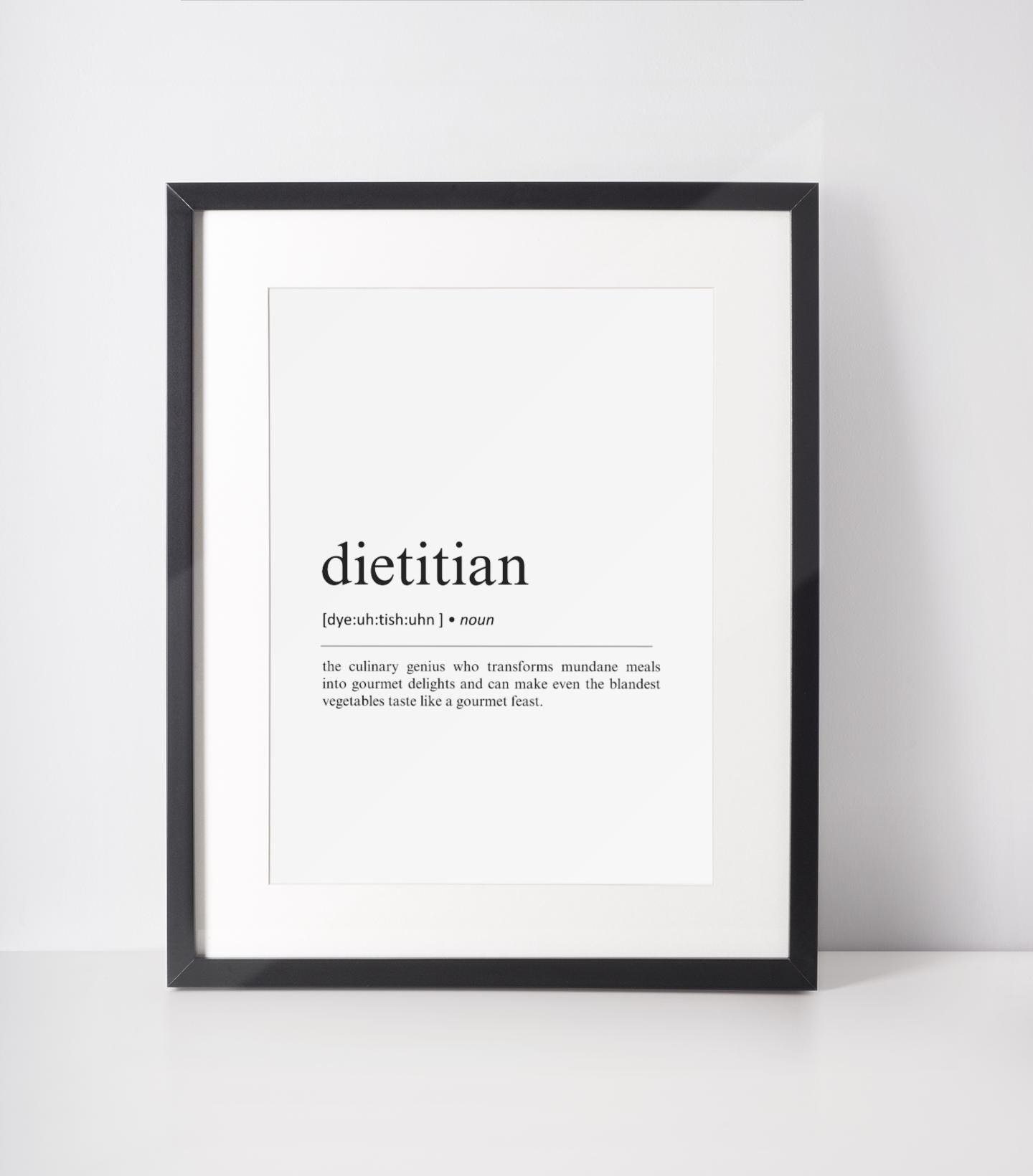 Dietitian Definition Print, Culinary, Dietitian Digital Download ...