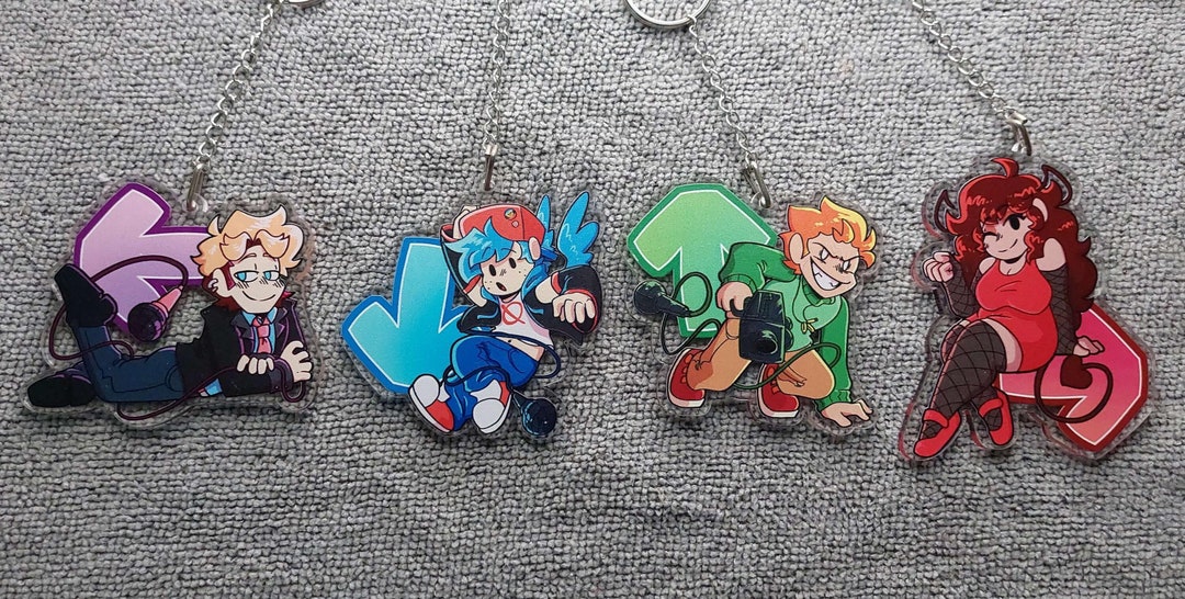 Friday Night Funkin' Character Keychains - Etsy