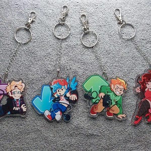 Friday Night Funkin' Character Keychains - Etsy