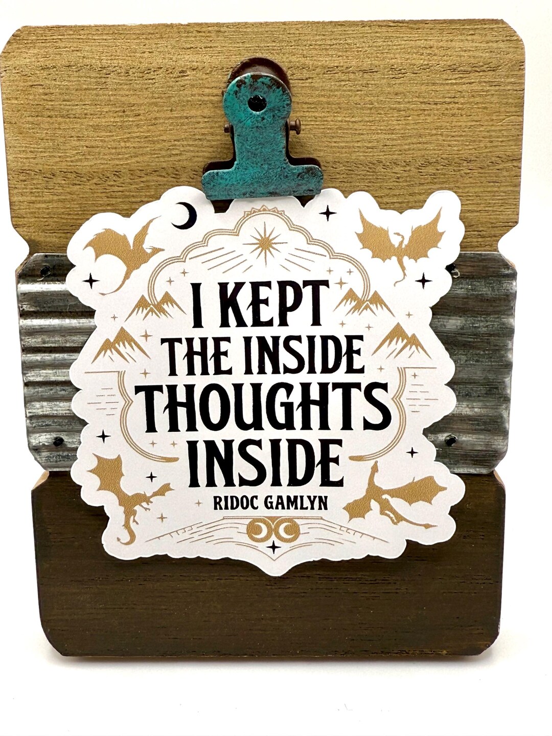 Ridoc I Kept the Inside Thoughts Inside Sticker - Etsy